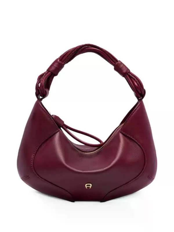 AIGNER Small Giara Leather Shoulder Bag