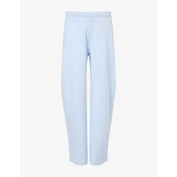 THE COUTURE CLUB Compact Barrel-leg Knitted Jogging Bottoms