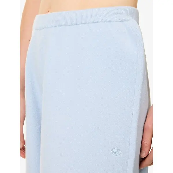 THE COUTURE CLUB Compact Barrel-leg Knitted Jogging Bottoms