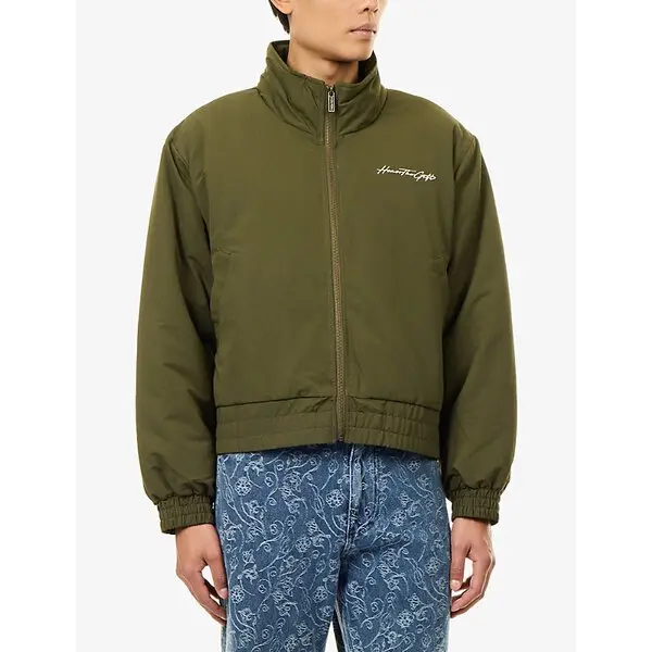 HONOR THE GIFT Script Logo-graphic Woven Puffer Jacket