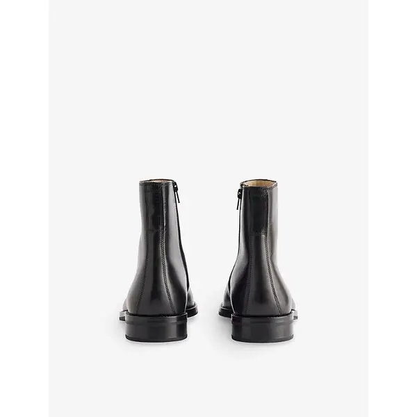 LEMAIRE Zipped Leather Ankle Boots