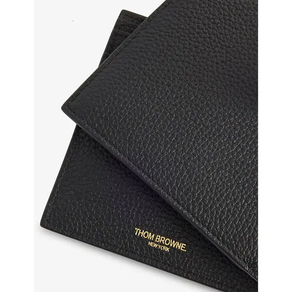 Thom Browne Soft Pebble Grain Bifold Leather Wallet