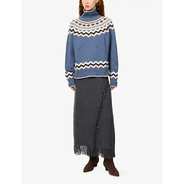 SIEDRES Celeste Patterned Knitted Jumper