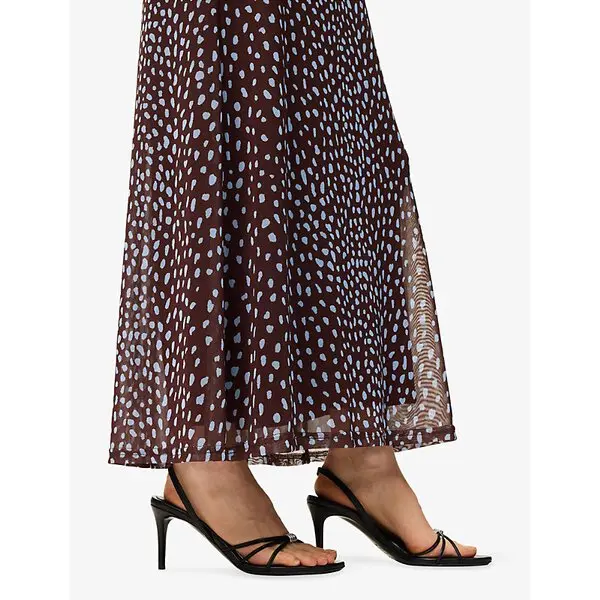 NEVER FULLY DRESSED Aria Semi-sheer Mesh Maxi Dress
