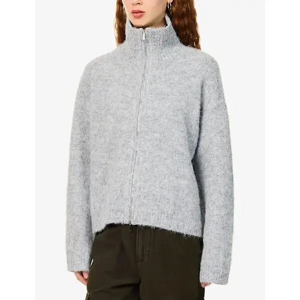 4TH & RECKLESS Clairee Zipped Knitted Cardigan