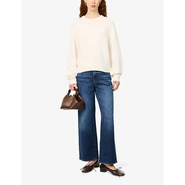 Paige Zaire Ribbed-trim Wool-blend Jumper