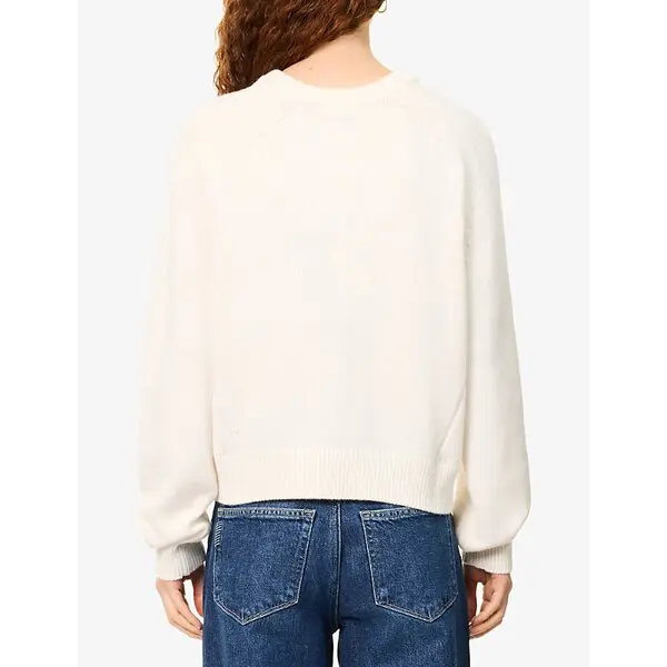 Paige Zaire Ribbed-trim Wool-blend Jumper