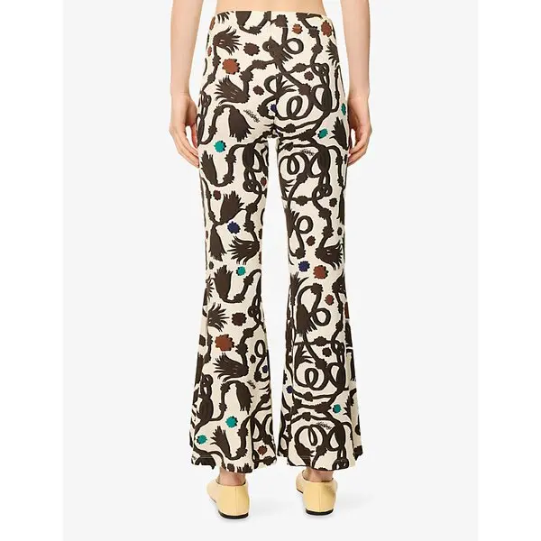 SIEDRES Jeslynn Flared-leg Stretch-jersey Trousers