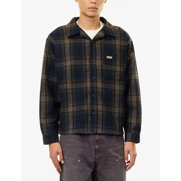 HONOR THE GIFT Plaid Wool-blend Flannel Overshirt