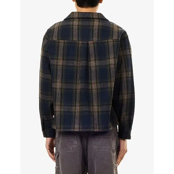 HONOR THE GIFT Plaid Wool-blend Flannel Overshirt