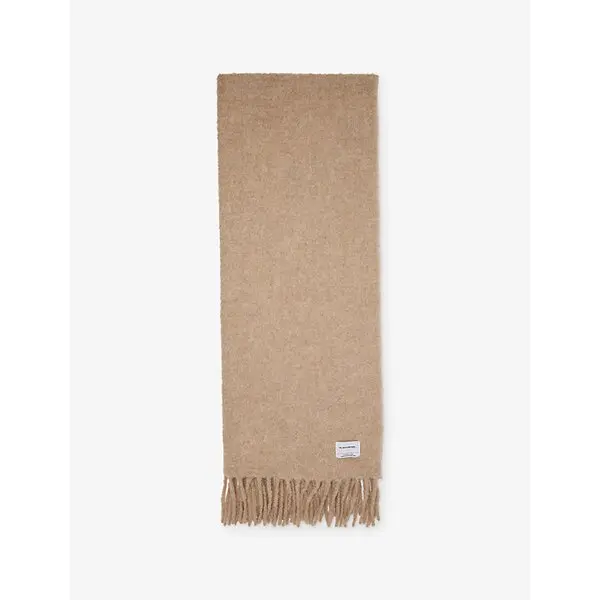 THE INOUE BROTHERS Fringed Alpaca-blend Wool Scarf - Beige
