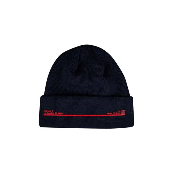 Supreme X New Era Shop Beanie Los Angeles 'navy - Blue