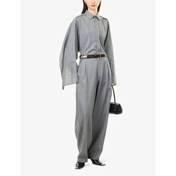 DARKPARK Phebe Wide-leg Cotton Trousers