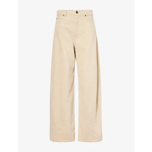 Max Mara Barrel-leg Cotton Trousers