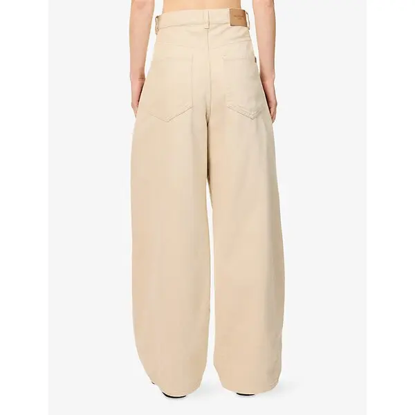Max Mara Barrel-leg Cotton Trousers