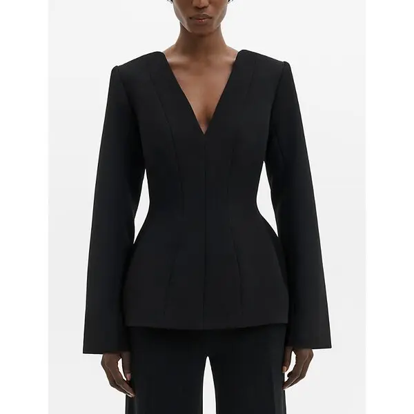 MALINA Ninni Sculpted Woven Top