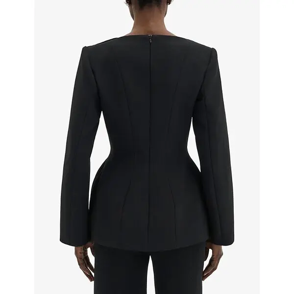 MALINA Ninni Sculpted Woven Top