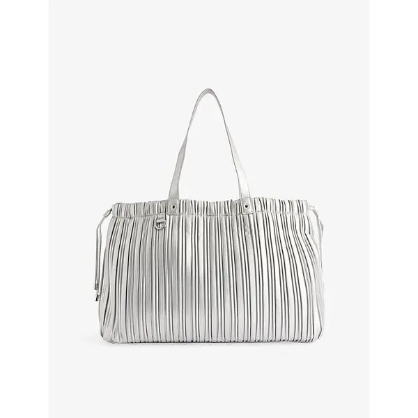 SISTERS & SEEKERS Sabrina City Pleated Woven Shoulder Bag