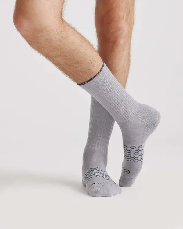 Quince Merino Crew Socks 4-pack - Grey