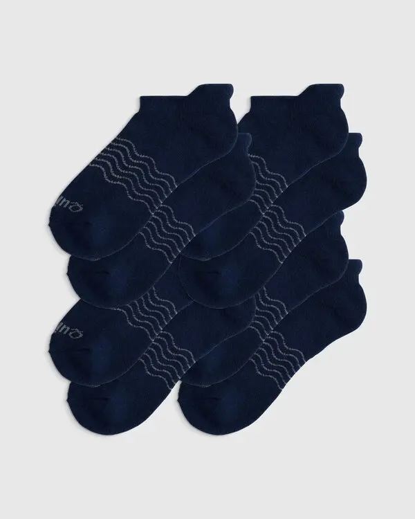 Quince Merino Ankle Socks 4-pack - Navy
