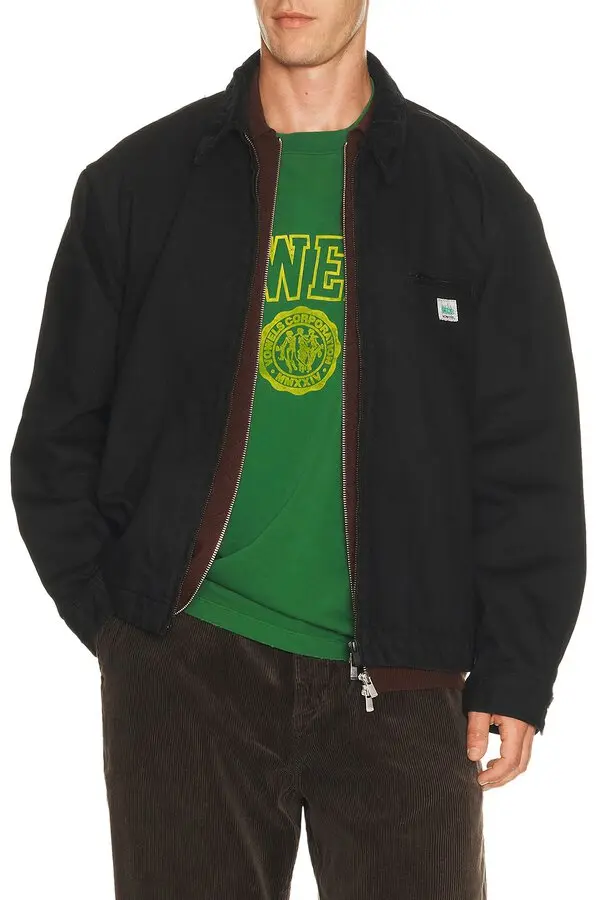 VOWELS Garment Dyed Zip Up Jacket
