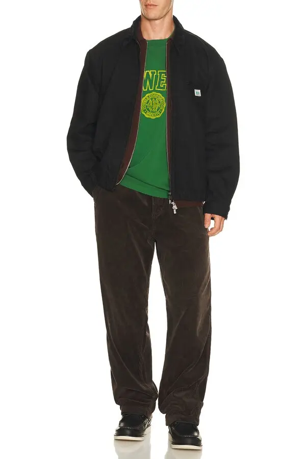 VOWELS Garment Dyed Zip Up Jacket