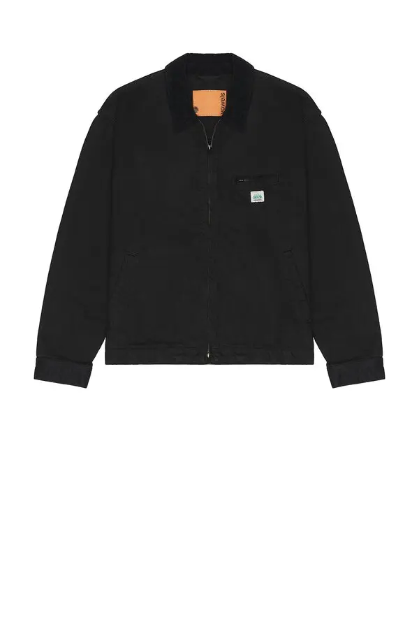 VOWELS Garment Dyed Zip Up Jacket