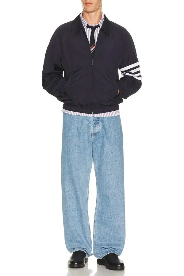 Thom Browne Straight Fit Wide University Shirt