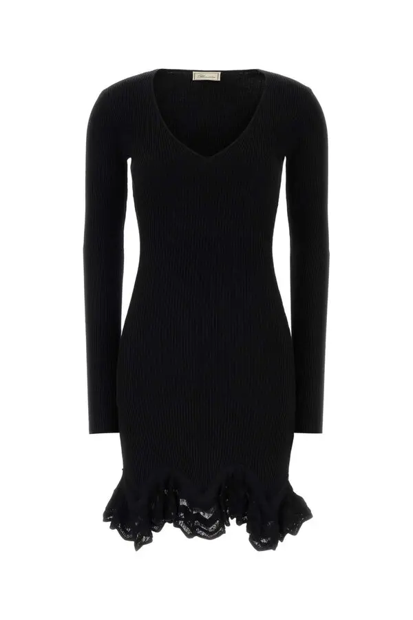Blumarine Knit Mini Dress - Black
