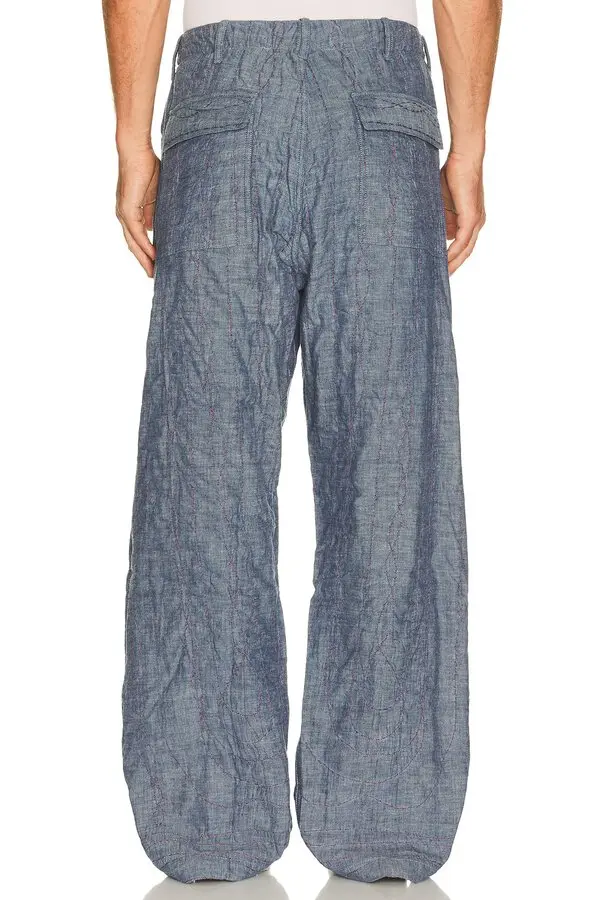KARDO Abeer Pant In Green - Chambray