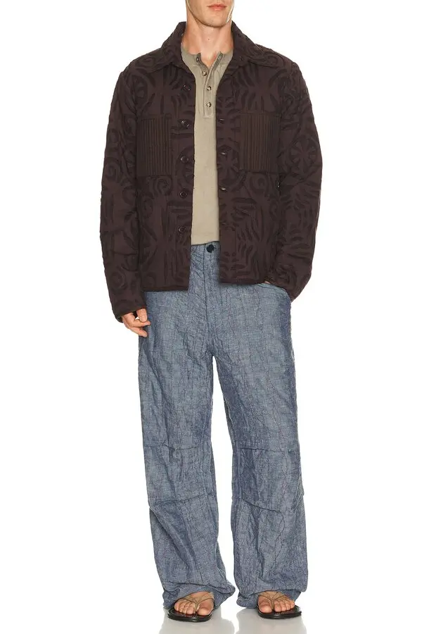 KARDO Abeer Pant In Green - Chambray