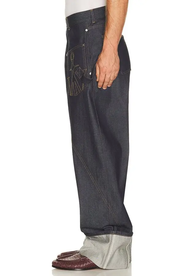 JW Anderson Twisted Workwear Jean With Turnup