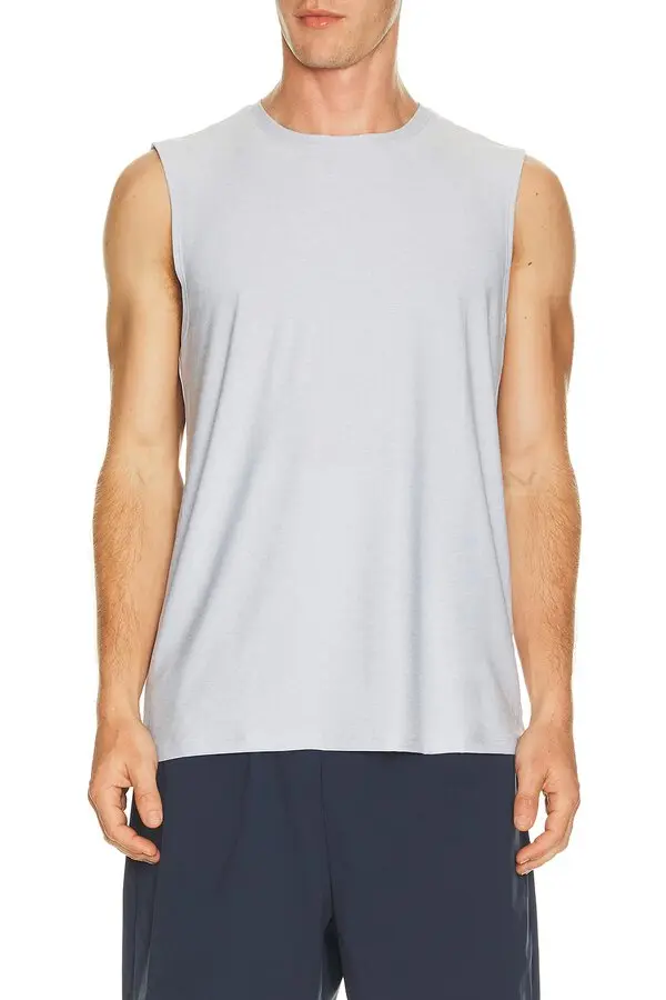 Beyond Yoga Featherweight Freeflo Muscle Tank 2.0 - Cloud Drift Heather
