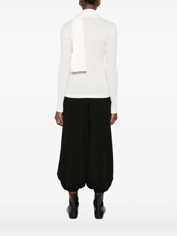 TOTEME Ribbed Bow Blouse