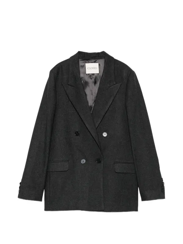 Closed Double-breasted Blazer Jacket
