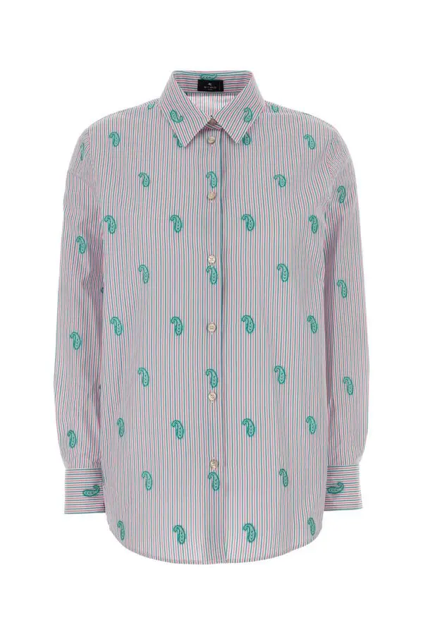 Etro Embroidered Poplin Shirt