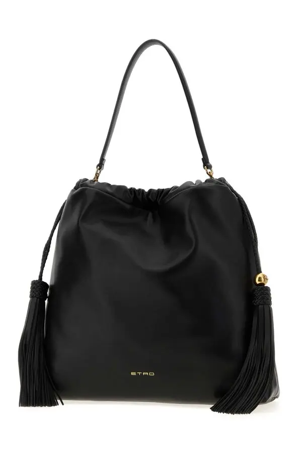 Etro Leather Medium Kalispera Bucket Bag