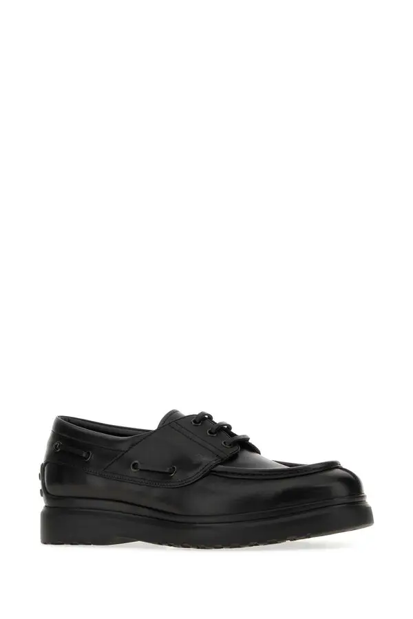TOD'S Leather Loafers - Black