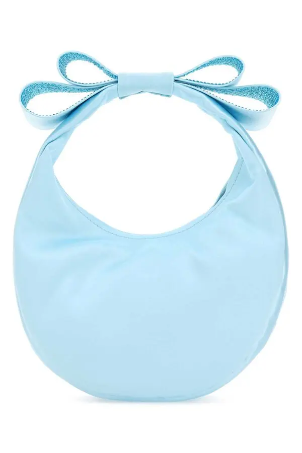 Mach & Mach Mach&mach Pastel Light- Satin Small Cadeau Handbag - Blue