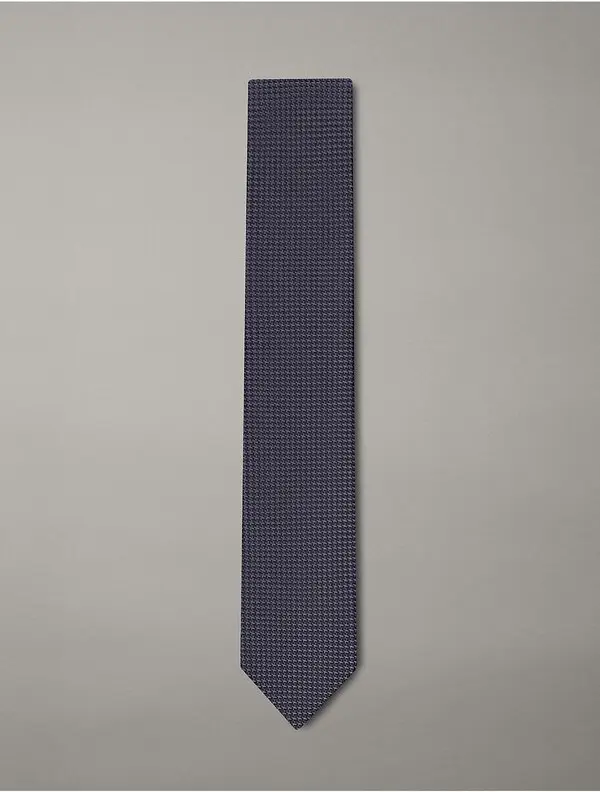 Calvin Klein Indigo Houndstooth Tie
