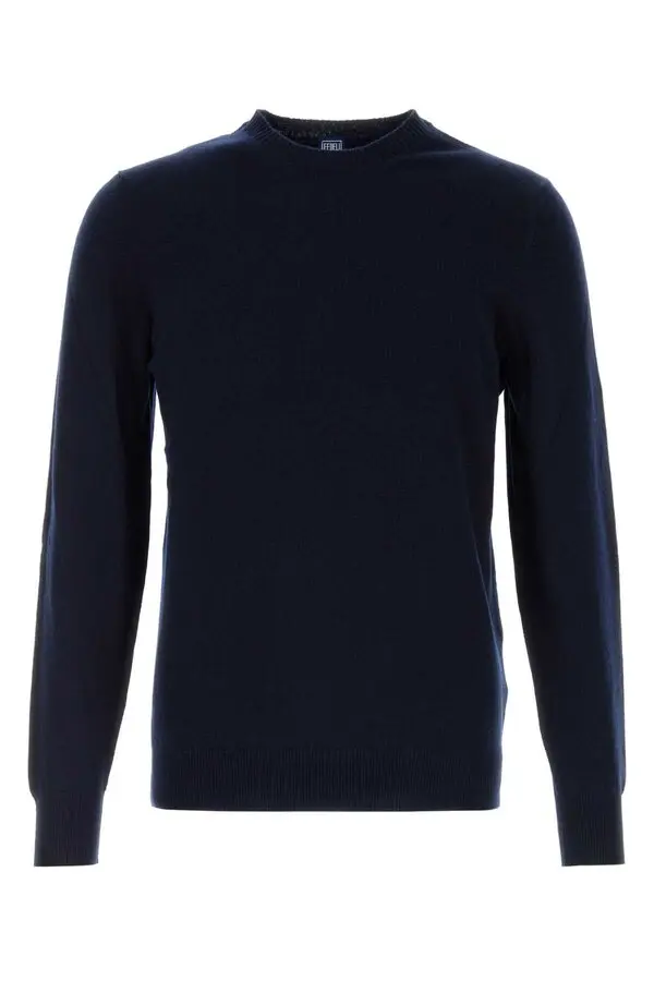 Fedeli Midnight Blue Cashmere Sweater For