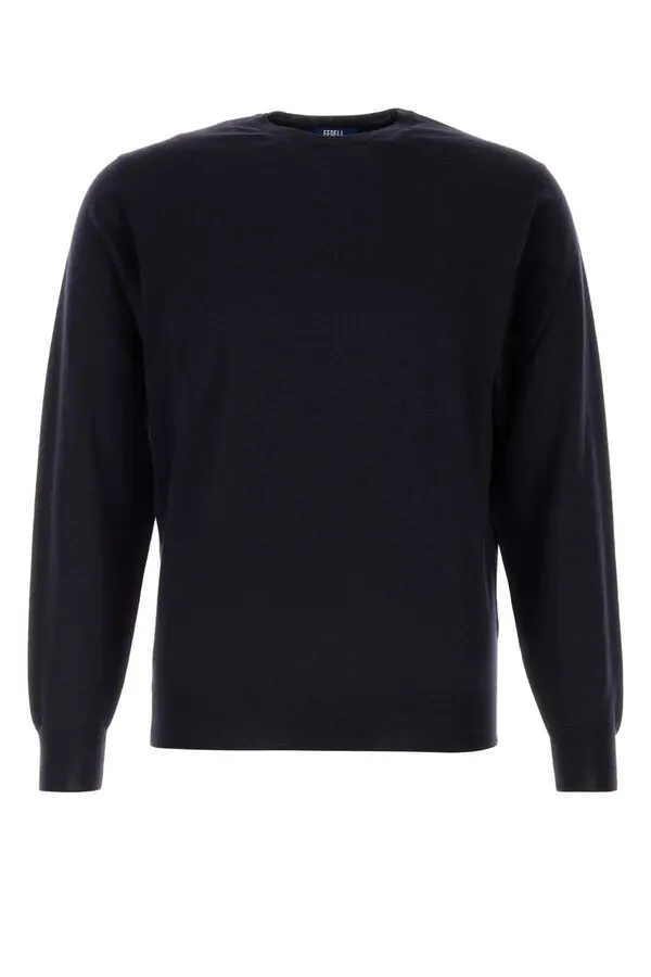 Fedeli Midnight Wool Sweater For