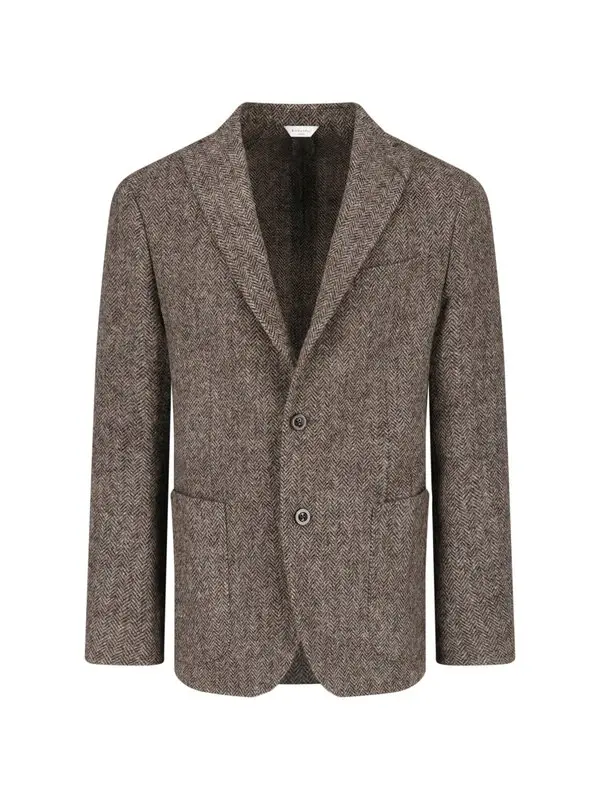 Boglioli Wool Herringbone Blazer