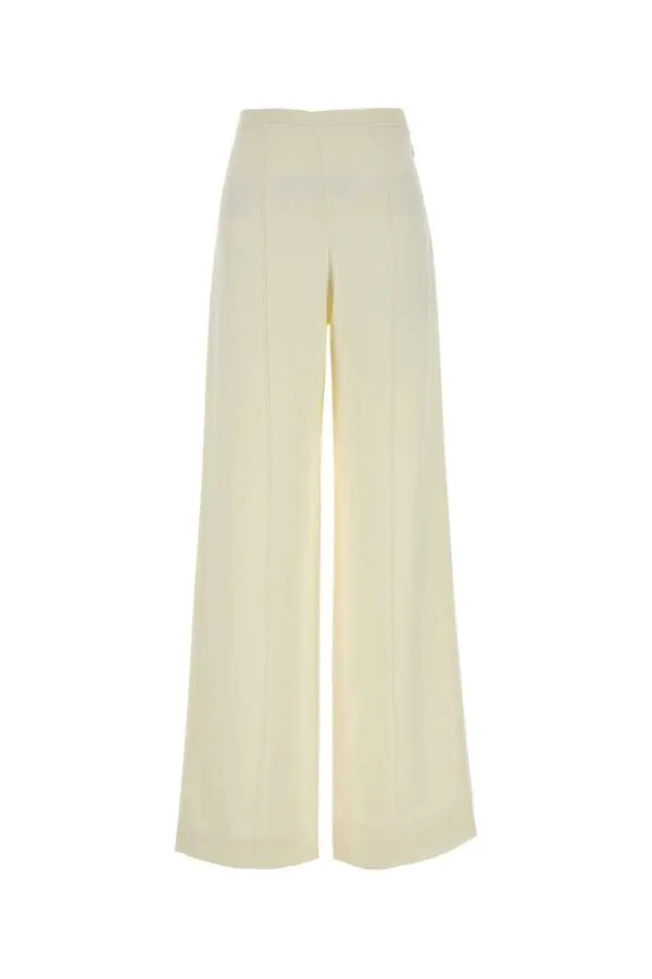 TALLER MARMO Ivory Crepe Wide-leg Marlene Pants