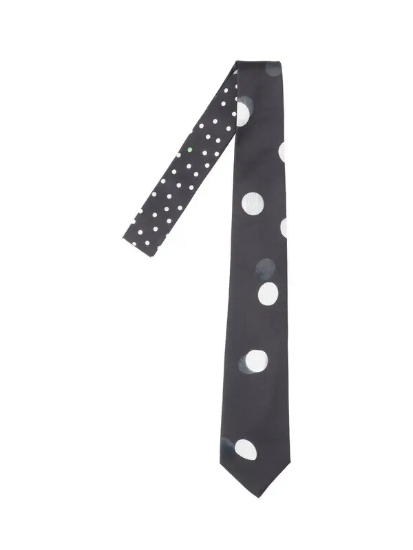 Paul Smith Polka Dot Silk Tie - Black