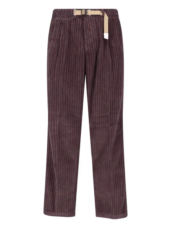 WHITE SAND Pleated Drawstring Trousers
