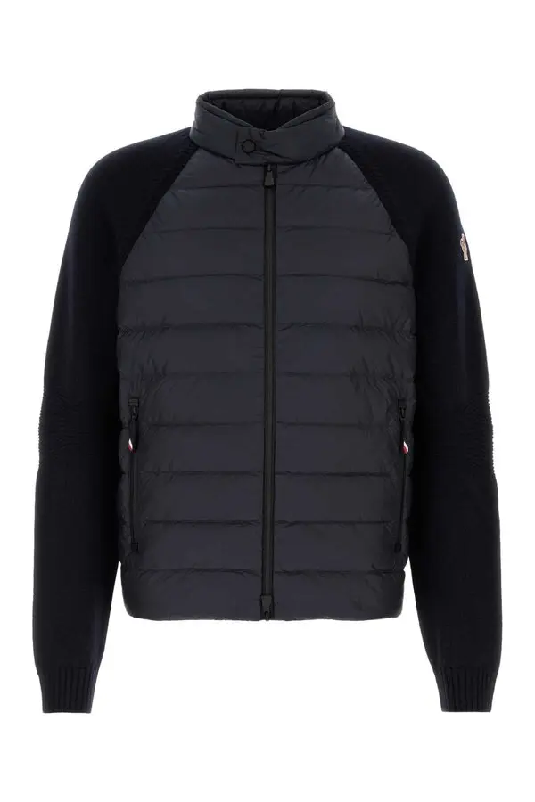 Moncler Midnight Wool-blend Knit Jacket For