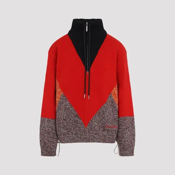Marni Wool-blend Half-zip Knit Sweater