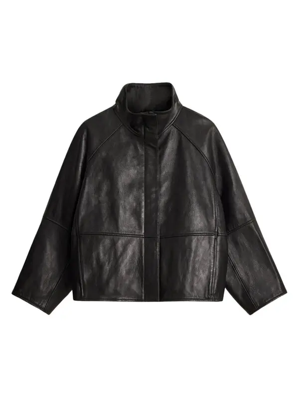 Soeur Lambskin Leather Coat