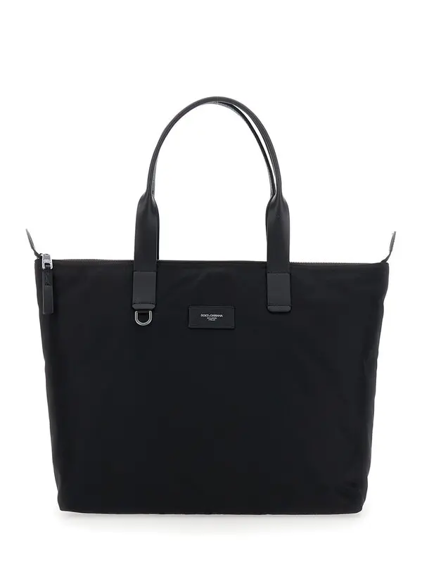 Dolce & Gabbana Nylon Tote Handbag With Dg Logo Fall/winter 2025